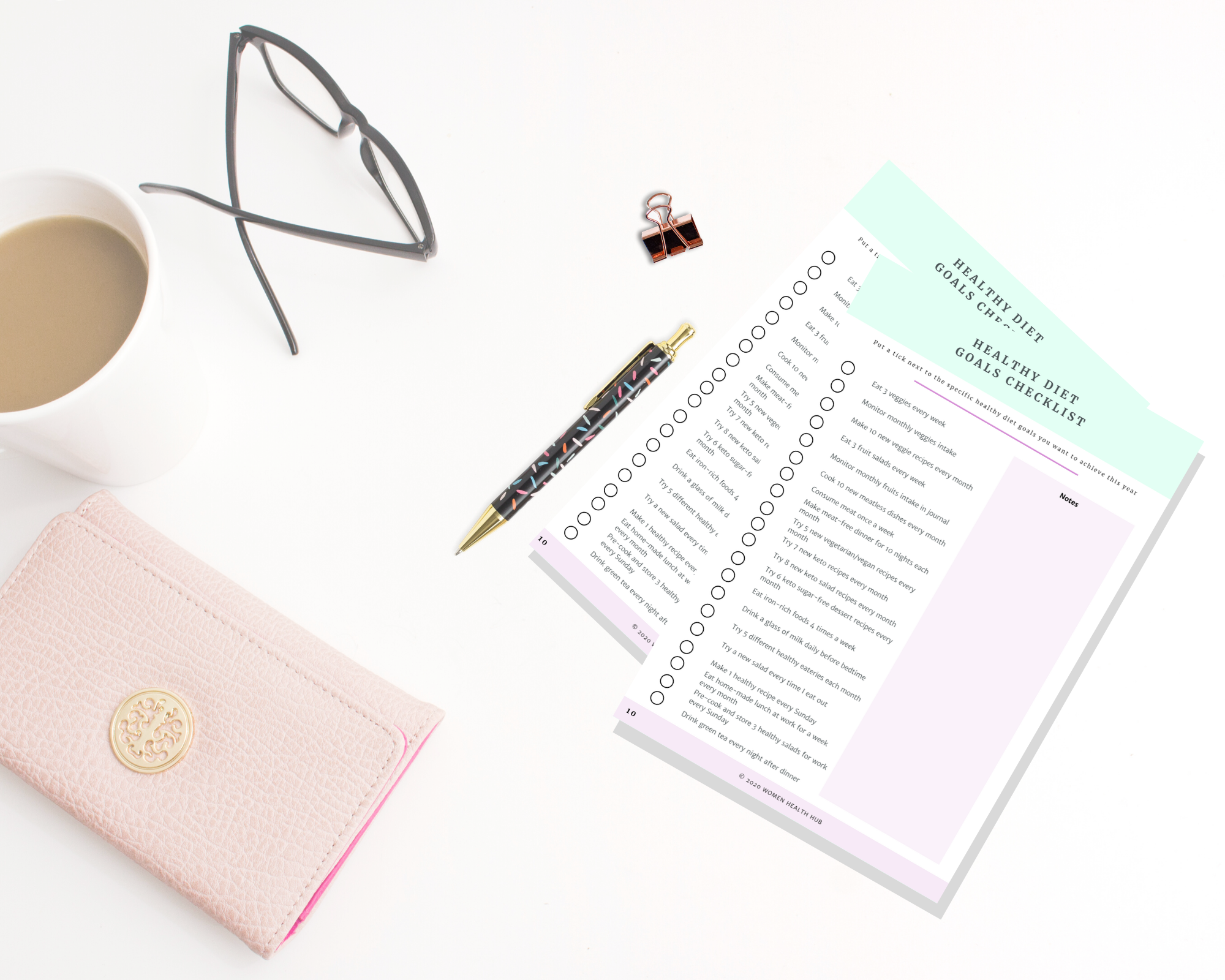 Free Health Goals Checklists | Women Health Hub