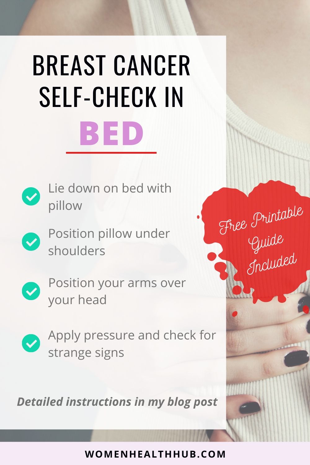 How to do Breast Cancer Self-Check at Home + Free PDF Guide